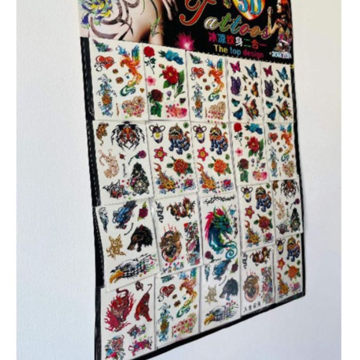 20 Sets 5D Assorted Tattoo Stickers for Kids/ Loot bag Filler/ | Lazada PH