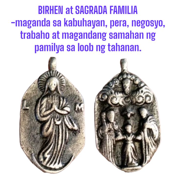 Birhen at Sagrada Familia Big Pendant Medalyon | Lazada PH