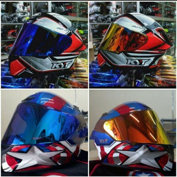 Kaca Helm/ Visor Iridium Helm KYT TTC, Helm KBR TTC, Helm G2 Pristage ...