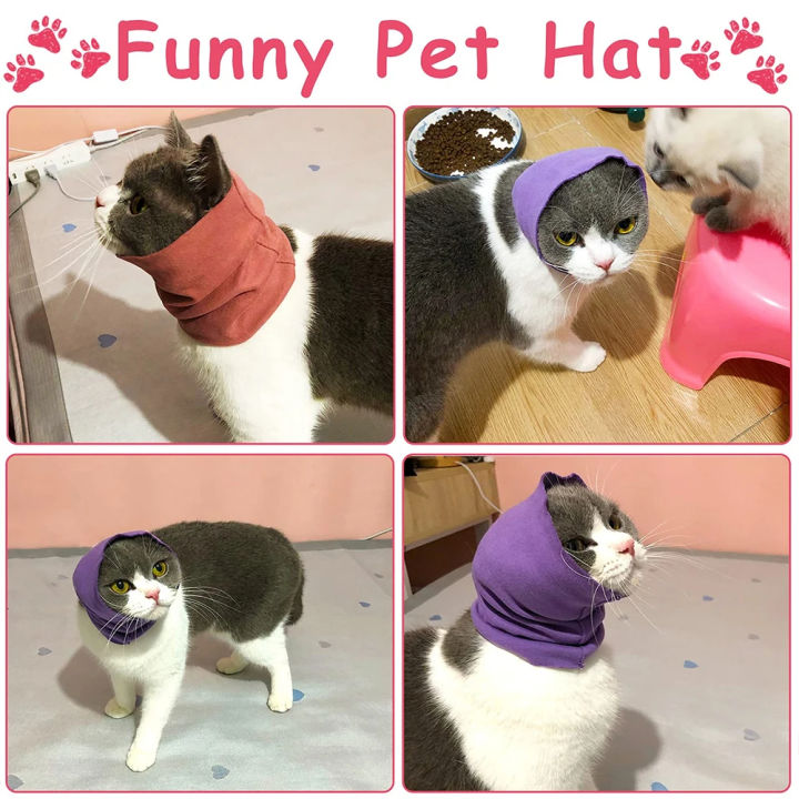 HATELI Pet Dog Ear Cover Wrap Noise Snood Anti-scare Noise Protective ...
