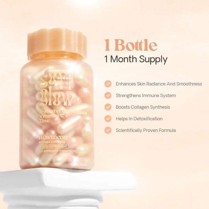 NEW MOON SOFT GLOW S-ACETYL GLUTATHIONE 60caps | Lazada PH