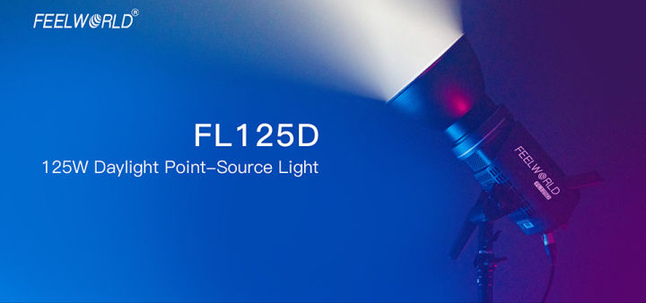 FEELWORLD FL125D 125W Daylight Video Light APP Control Bowens Mount for ...