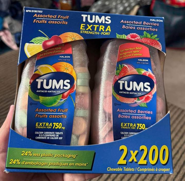 Tums Calcium Carbonate 200 Tablets per bottle (sold per bottle) | Lazada PH