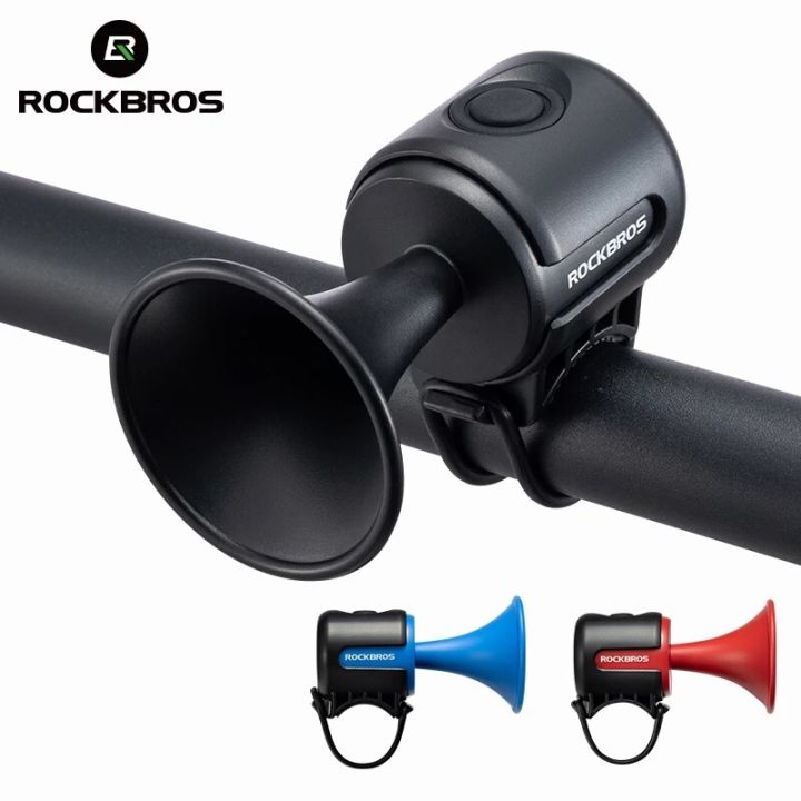 ROCKBROS Bike Bell Electronic Loud Horn ABS 120db Safety Electric Bell ...