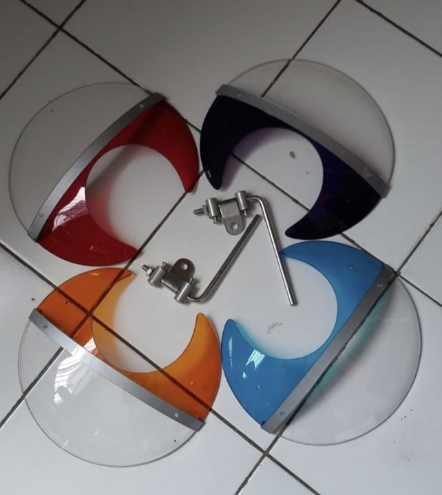 Visor Windshield C70 mika Set Bracket Olong Cetul Bekjul Bektu Minti ...