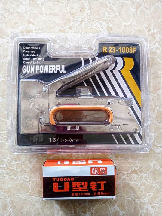GUN TACKER | 13 / 4-6-8mm | with staple | without staple | staple only ...