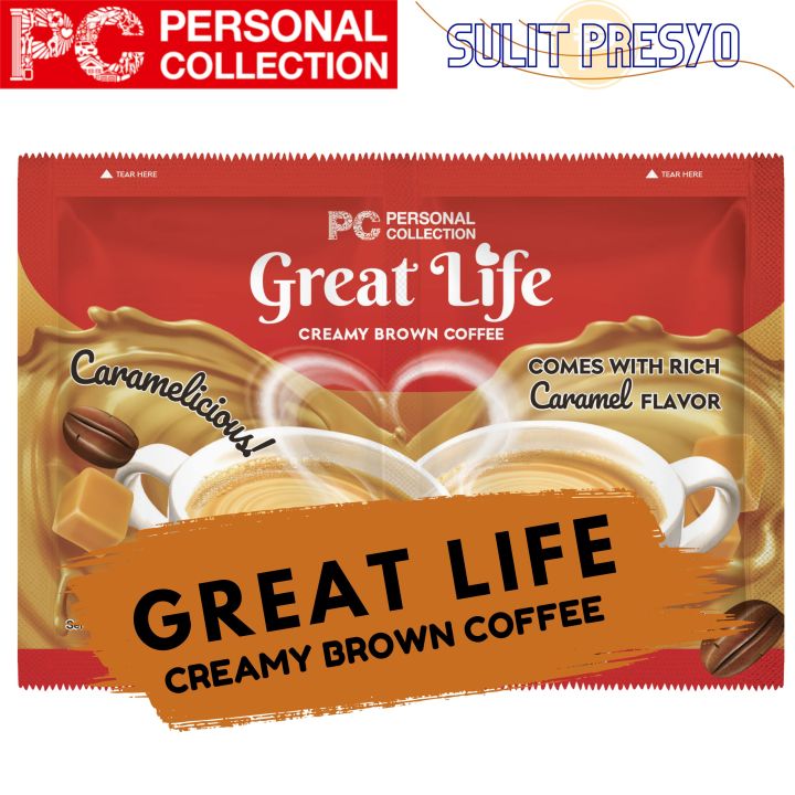 Set of Four Personal Collection Great Life Creamy Brown Coffee 50g in ...