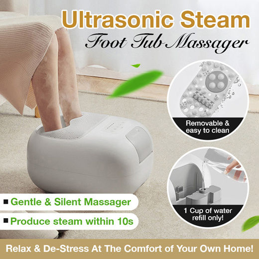 【SG READY STOCK】Ultrasonic Foot Steam Tub Massager / Foot bath massager ...
