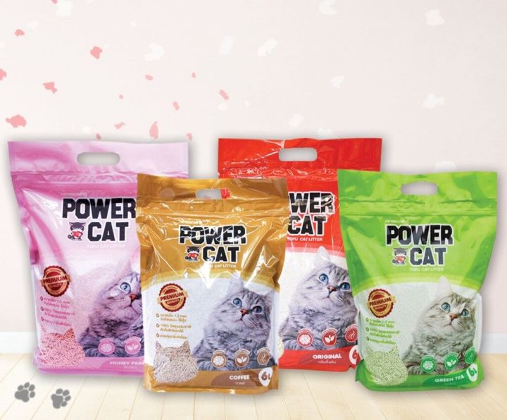 ทรายแมวเต้าหู้ Power Cat แท่งเล็ก ดับกลิ่นได้ดี มี 4 กลิ่น | Lazada.co.th