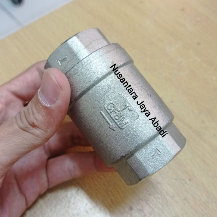 Tusen Klep Stainless 316 Drat 1 " inchi DN 25 Vertical Check Valve ...