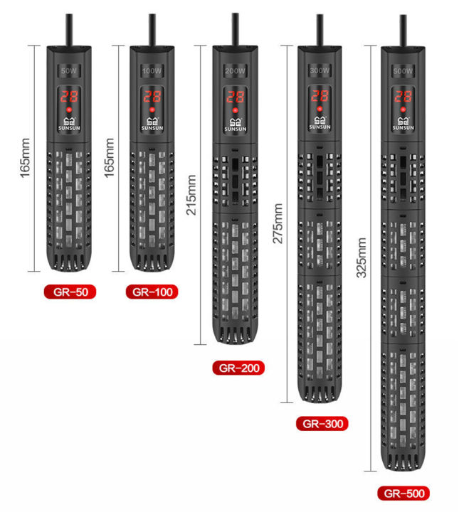 Máy Sưởi Chìm Bể Cá 500W Có Màn Hình LCD, Thanh Gia Nhiệt Nước Điều ...