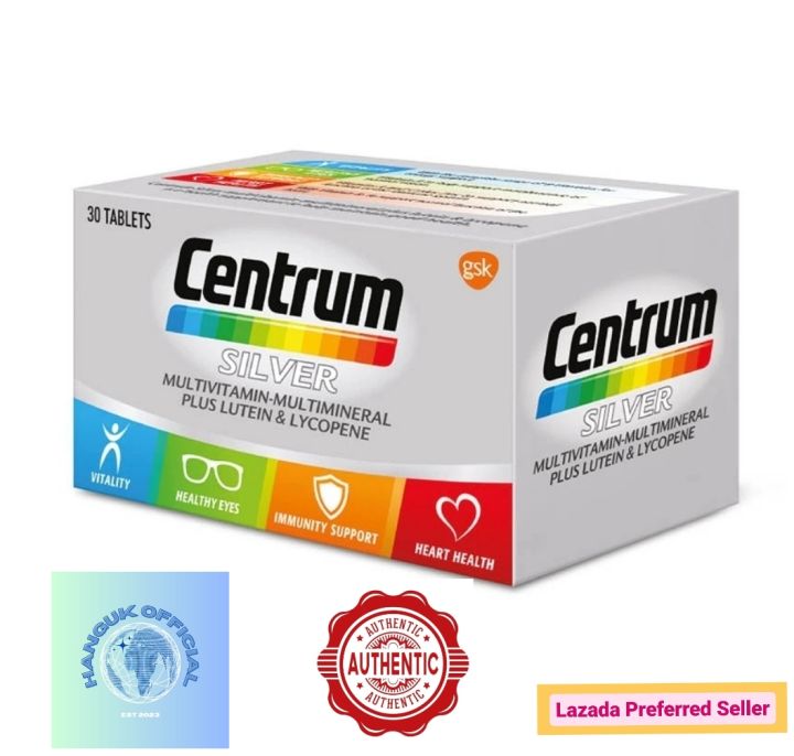 CENTRUM Silver Multivit-Multimin + Lutein & Lycopene 30s | Lazada Singapore