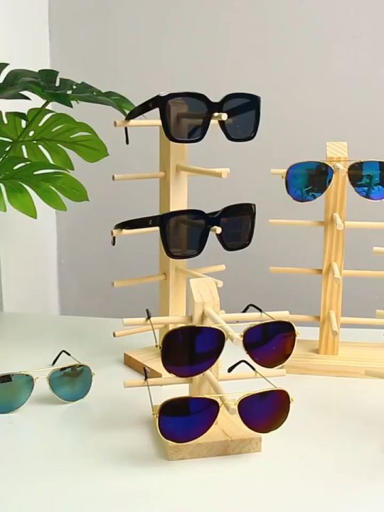 【Ready Stock】Rak Kacamata Hitam Kaca Mata Kayu Display Penyimpanan ...