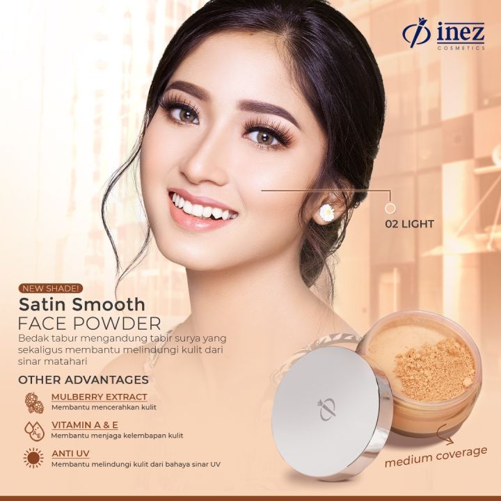 Inez satin smooth face powder kemasan baru | Lazada Indonesia