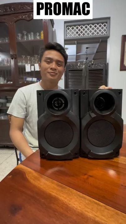 Promac SPK-35 4-inch Bookshelf Speaker 15W RMS (x2) | Lazada PH