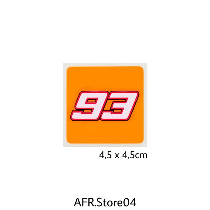 Stiker Sticker 93 Kotak Marc Marquez 2021 | Lazada Indonesia