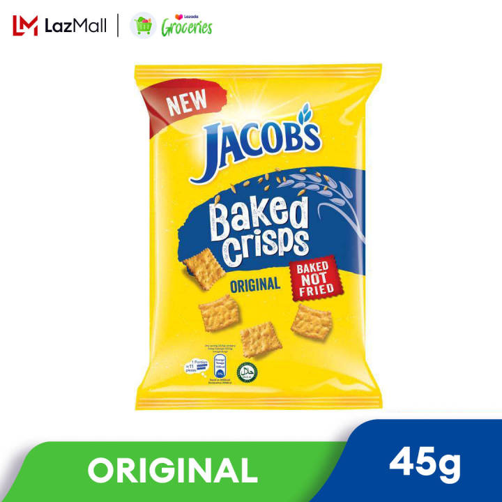 Jacob's Baked Crisps Biscuit Original 45g | Lazada