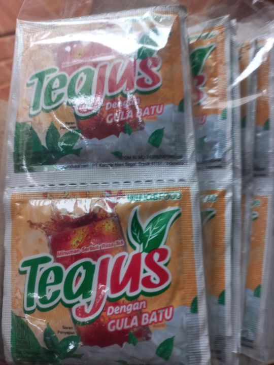 Tea jus gula batu minuman serbuk teh 1 renceng isi 10sachet | Lazada ...