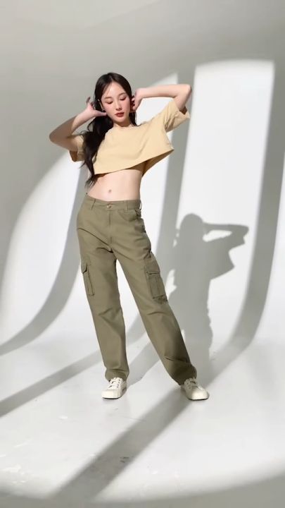 HIWARI รุ่น H9 ทรงกระบอก คาร์โก้ ผ้าสี เอวกลาง | Lazada.co.th