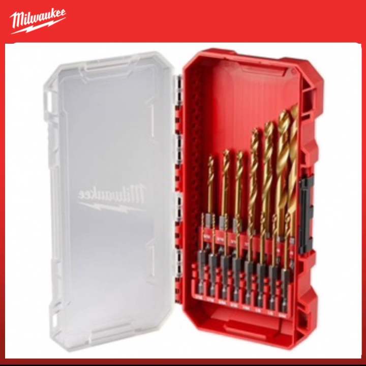 Milwaukee Original/Authentic 15-Piece Shockwave Impact Duty Red Helix ...