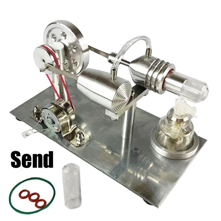 Hot Air Stirling Engine Alternator Aluminum Alloy External Combustion ...