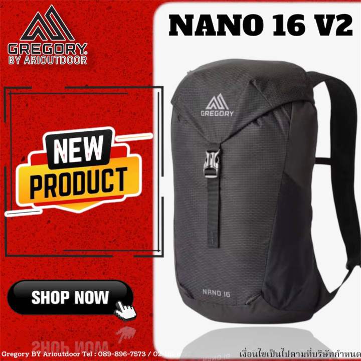Gregory Nano 16 V2 กระเป๋าเป้ Daypack ความจุ 16 ลิตร Unisex | Lazada.co.th