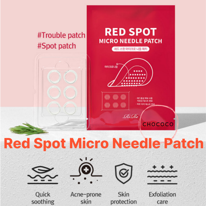 [Korea]🇰🇷 Red Spot Micro Needle Patch microdots for acne pimple pure ...