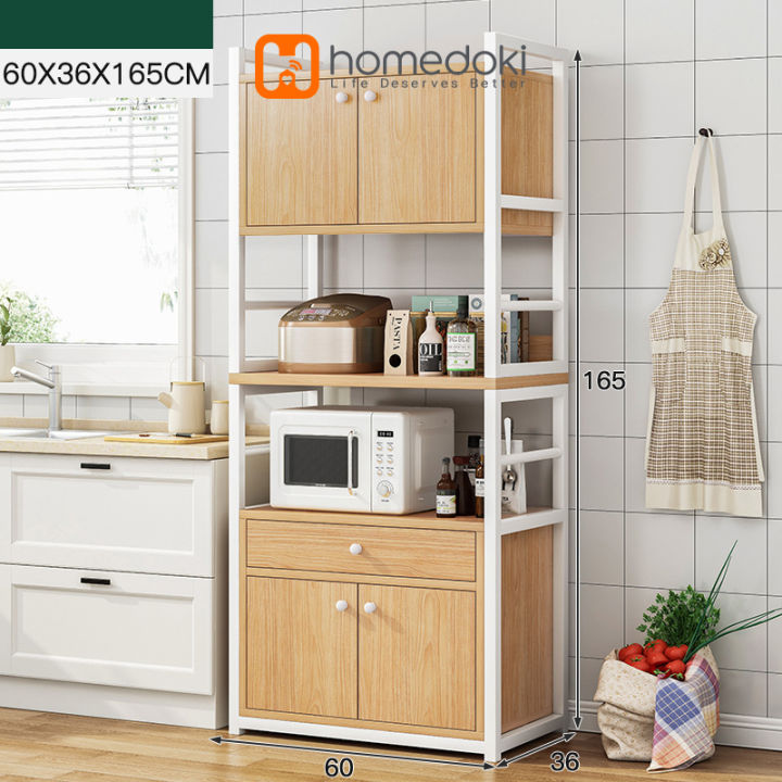 Homedoki Rak Microwave / Rak Penyimpanan Serbaguna / Rak Dapur ...
