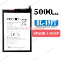 BATRE BATERAI TECNO SPARK 9 KG5P BL-49FT BATRAI BATTERY TECNO SPARK9 KG ...
