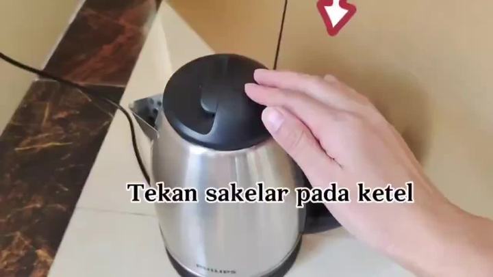 Teko Listrik Philips Stainless Steel 1.8L Electric Kettle Pemanas Air ...