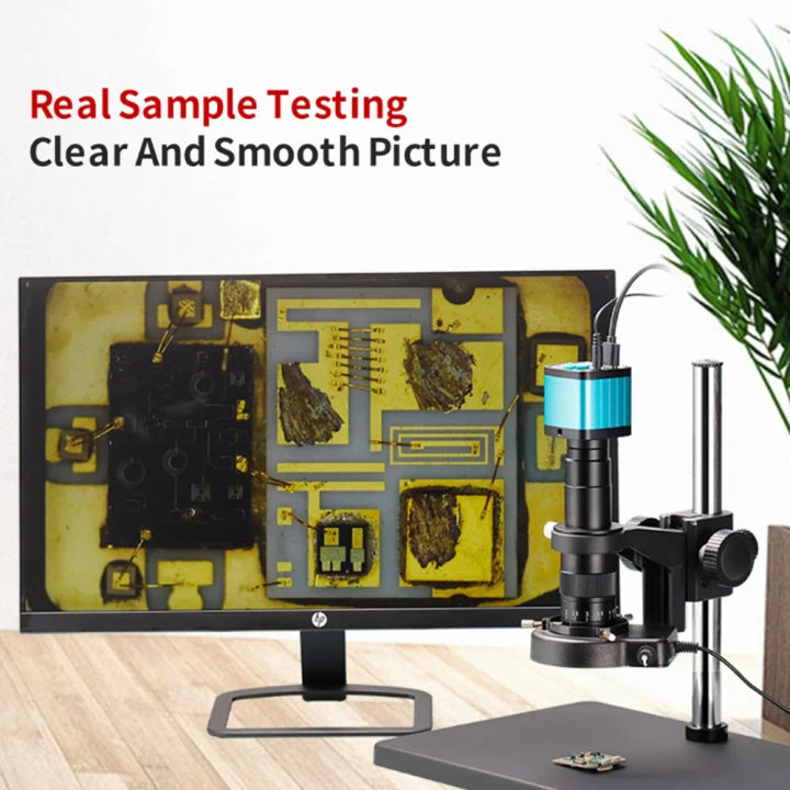 YIZHAN Digital Microscope 4K 48MP HDMI USB 60FPS Microscope Camera+130X ...