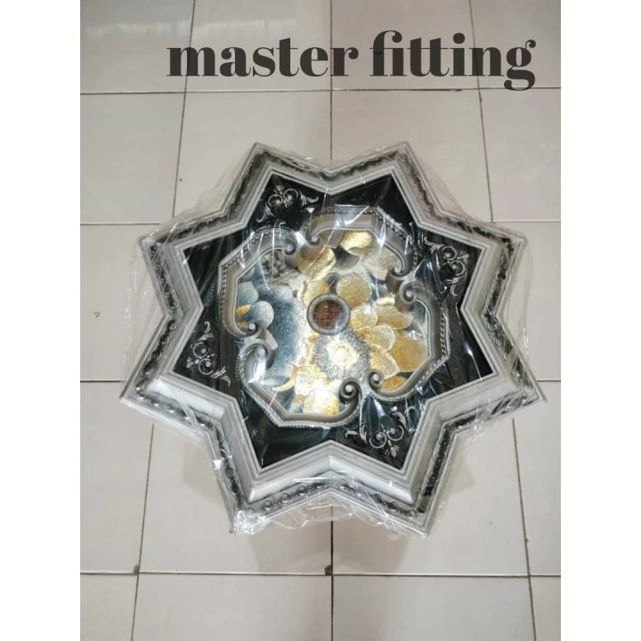COD ORNAMEN LAMPU PLAFON PVC PANEL Minimalis / Ornamen Plafon PVC 60 x ...