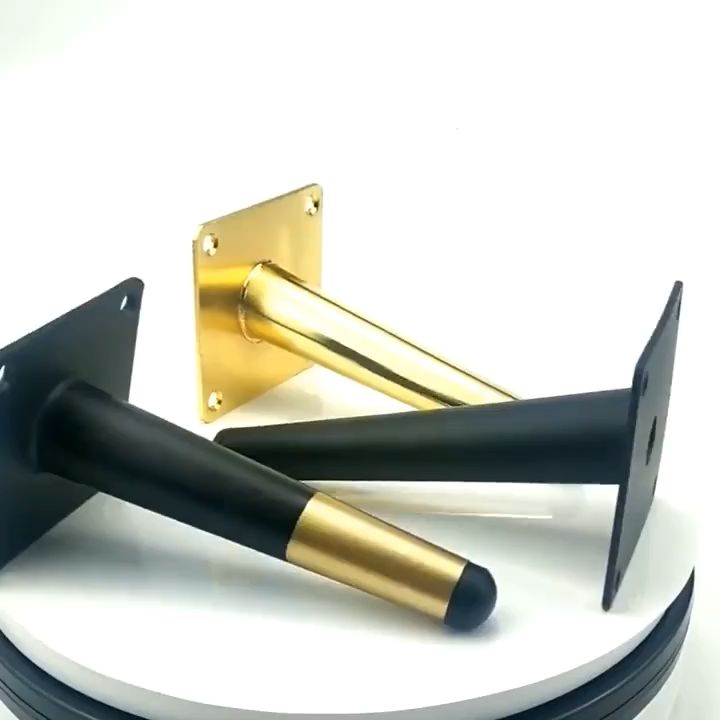 Onuobao 1PC Wrought Iron Oblique Cone Furniture Leg High-strength Sofa ...