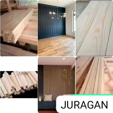 Slat Wall Panel wall batten Kayu Jati belanda uk 2x2x50-110 | Lazada ...