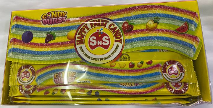 30pcs Candy Burst Gummy: Happy fruit candy -Net Wt:13g-for your Lootbag ...