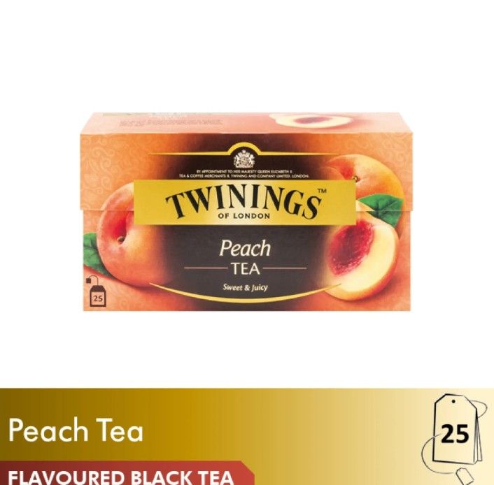 Twinings Peach Flavoured Black Tea 50g (2g x 25) | Lazada PH