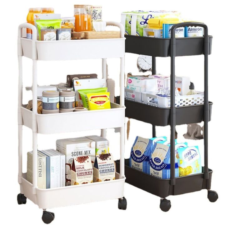 Sfui 3 Tier Trolley Storage Rack Trolley Rak Trolley Rak Troli Beroda ...