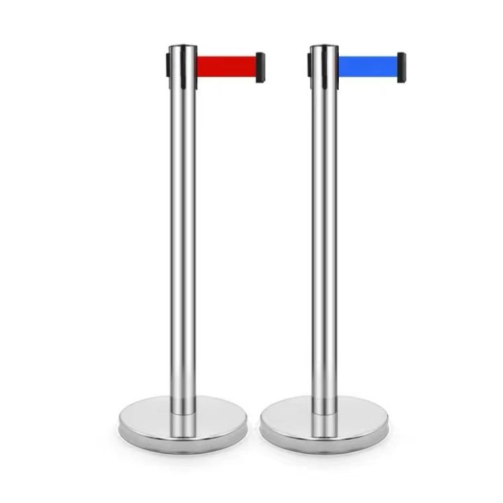 2M 3M Stainless Steel Stanchion Post with Retractable belt hotel Crowd ...
