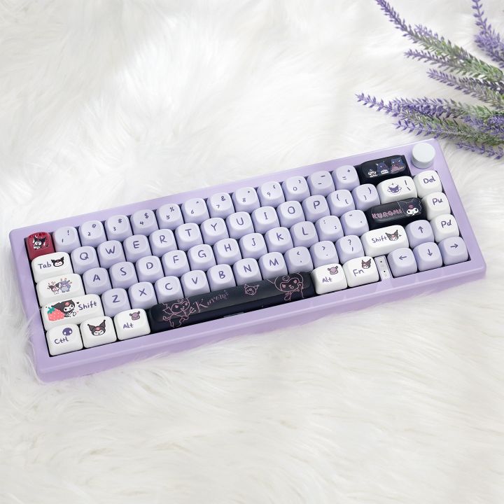 Sanrio | 140+ Keys Kuromi/Pochacco PBT Keycaps Dye-Sub MOA Profile for ...