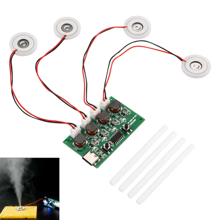 USB Mini Humidifier DIY Kits Mist Maker and Driver Circuit Board Fogger ...