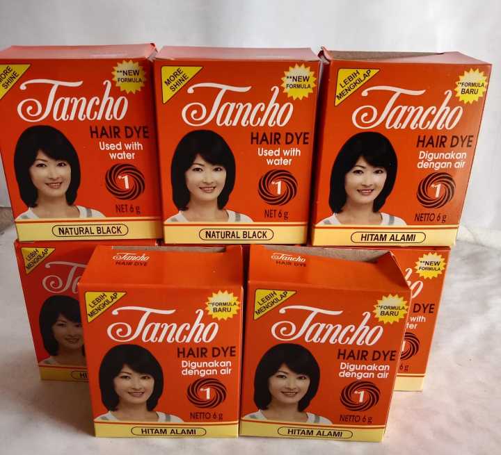 TANCHO semir rambut hitam 6gr ( beli 1 atau beli 6 ) | Lazada Indonesia