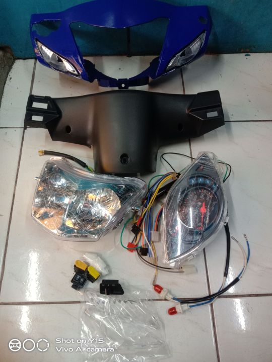 HEADLIGHT SET WAVE 100/100R FREE SIGNAL LENS,SWITCH ,CLIP NUTS&SCREW💞💞 ...