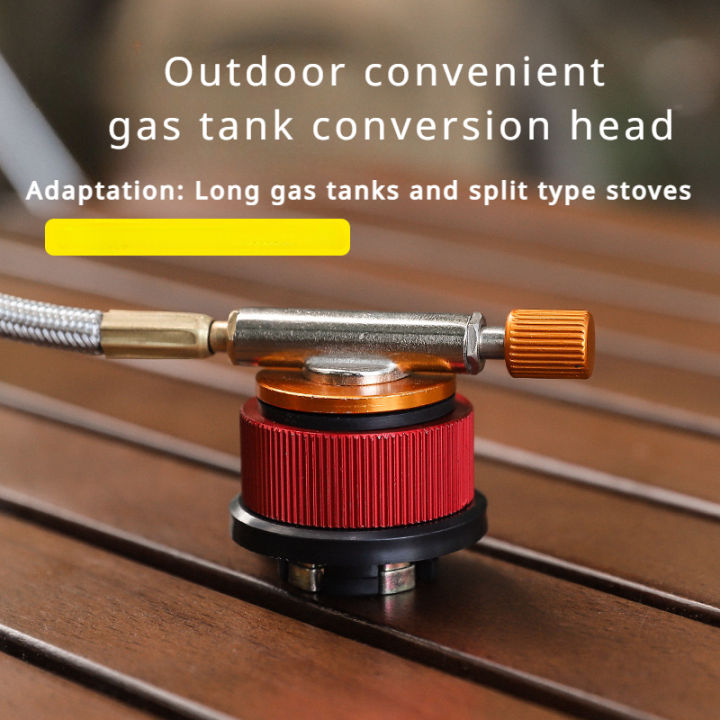 Outdoor camping card type furnace gas tank conversion head camping ...