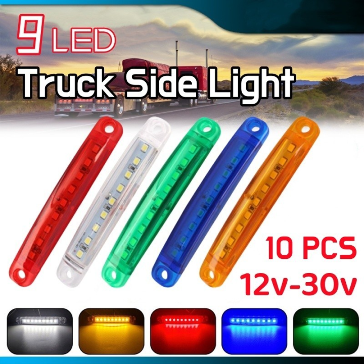 Side Marker Light Truck Warning Indicator Lamp Strip Car Trailer Lorry ...