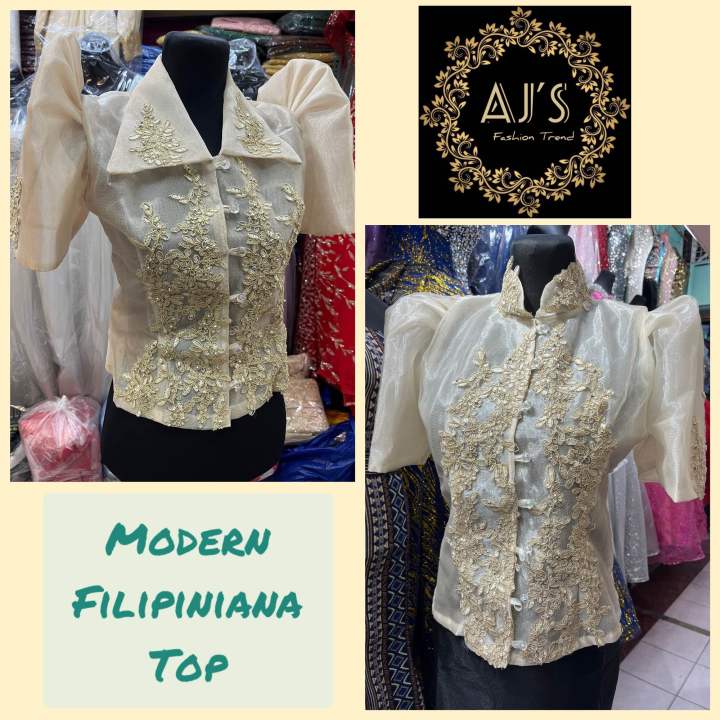 Modern Filipiniana MC Top | Lazada PH