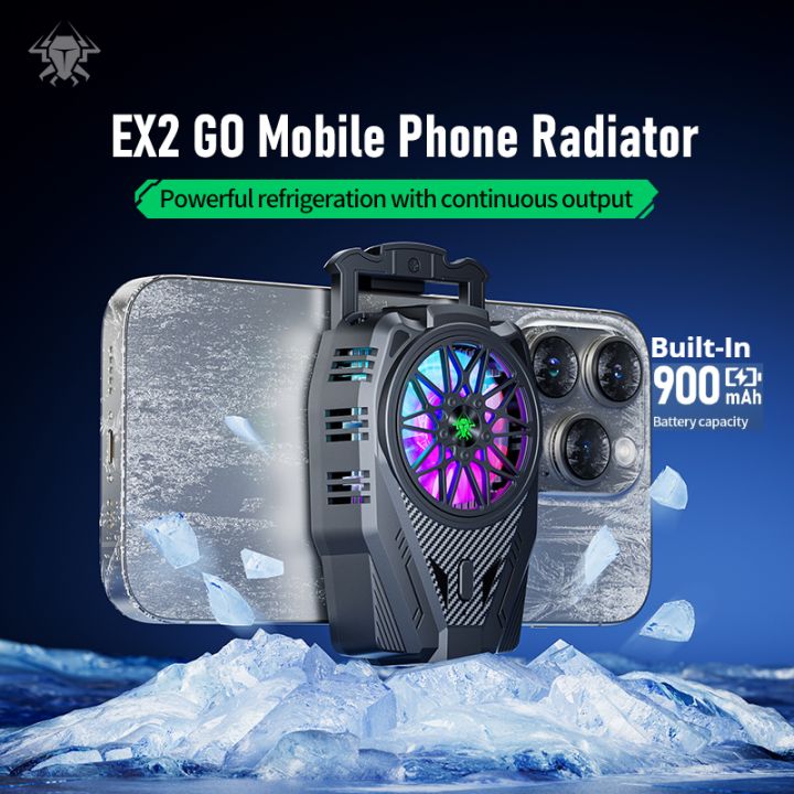 Plextone EX2 Pro Go RGB LED Light USB Type-C Mobile Gaming Ice Cooling ...