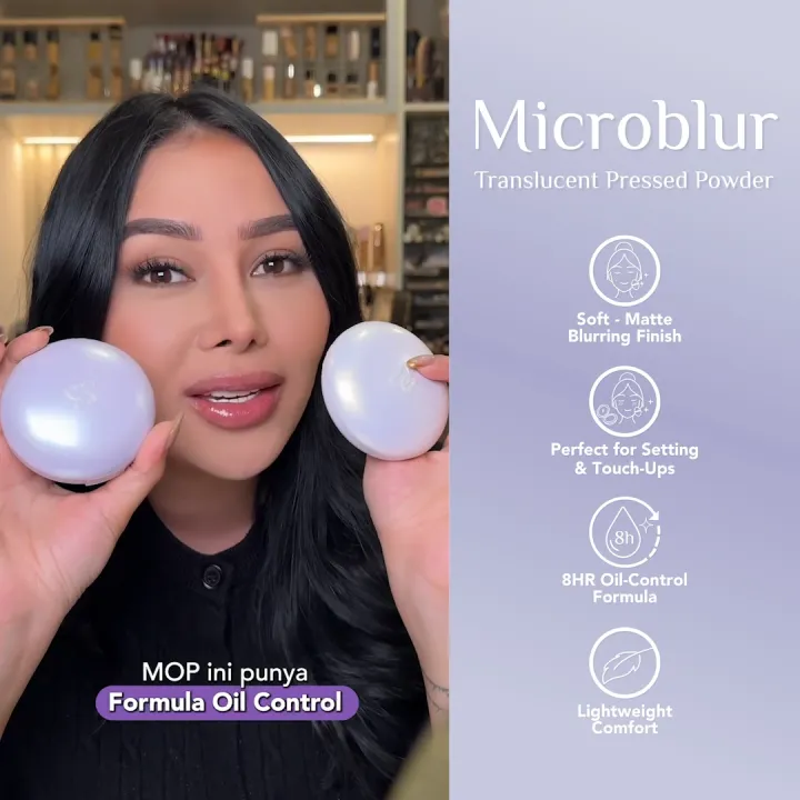 MOP - Microblur Translucent Pressed Powder | Lazada Indonesia