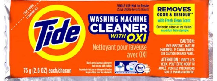 "USA" TIDE Washing Machine Cleaner by Tide for Front and Top Loader ...