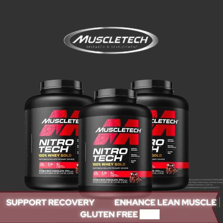 MUSCLETECH NITROTECH WHEY GOLD 5 LB 5 LBS 2.28KG - 100% WHEY GOLD SUSU ...