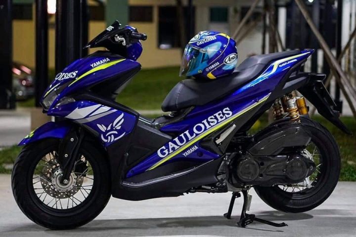 Sticker /stiker Decal Full body Yamaha Aerox connected design gauloises ...